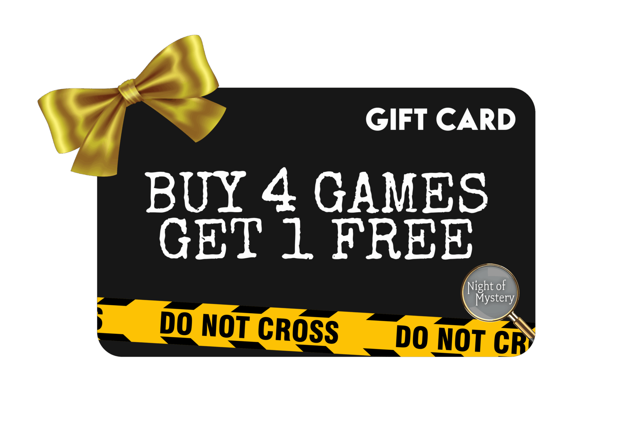 Night of Mystery Gift Card | Murder Mystery Game Gift Card